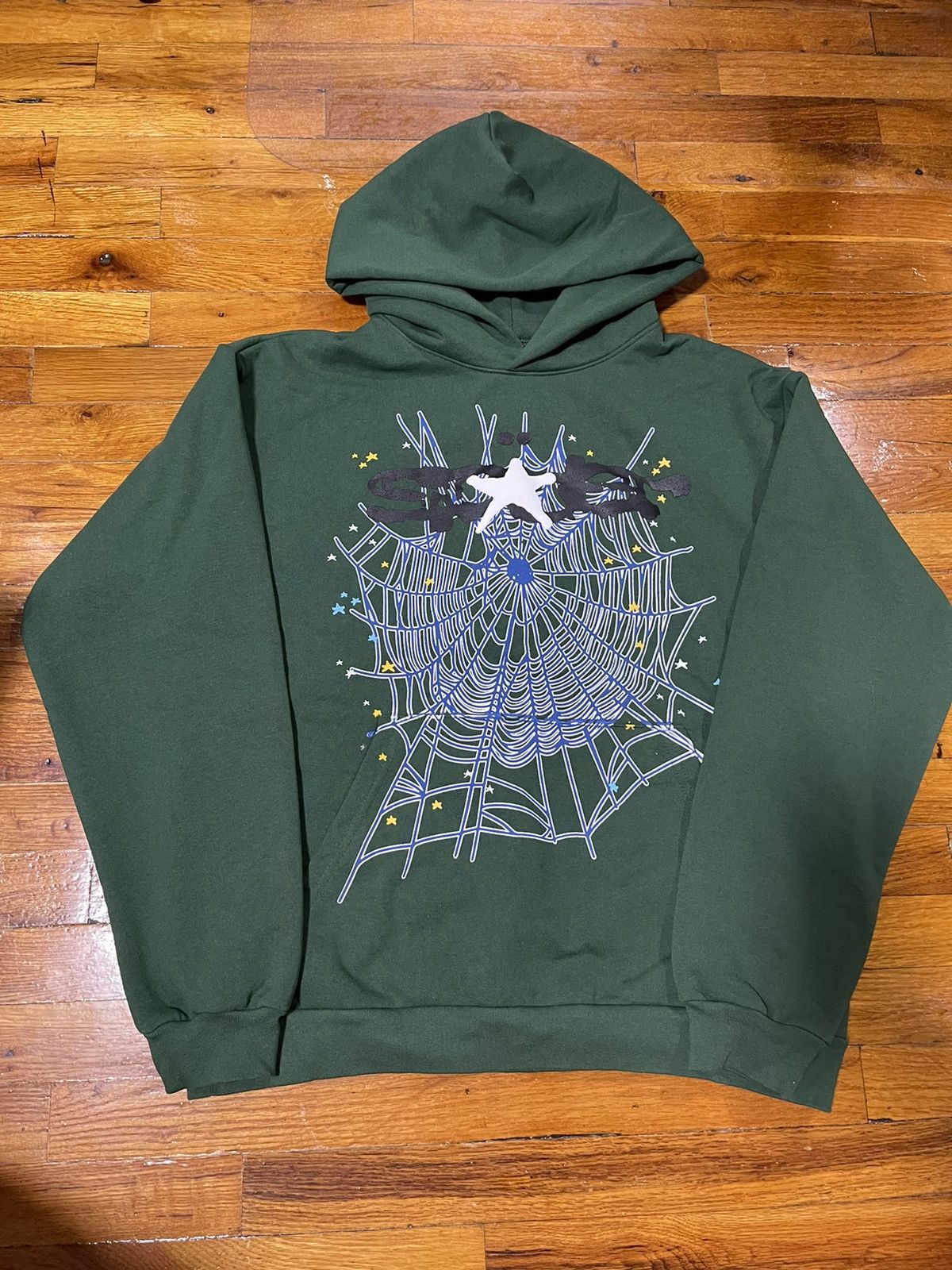 Young Thug Sp5der Hoodie Green Large | Grailed