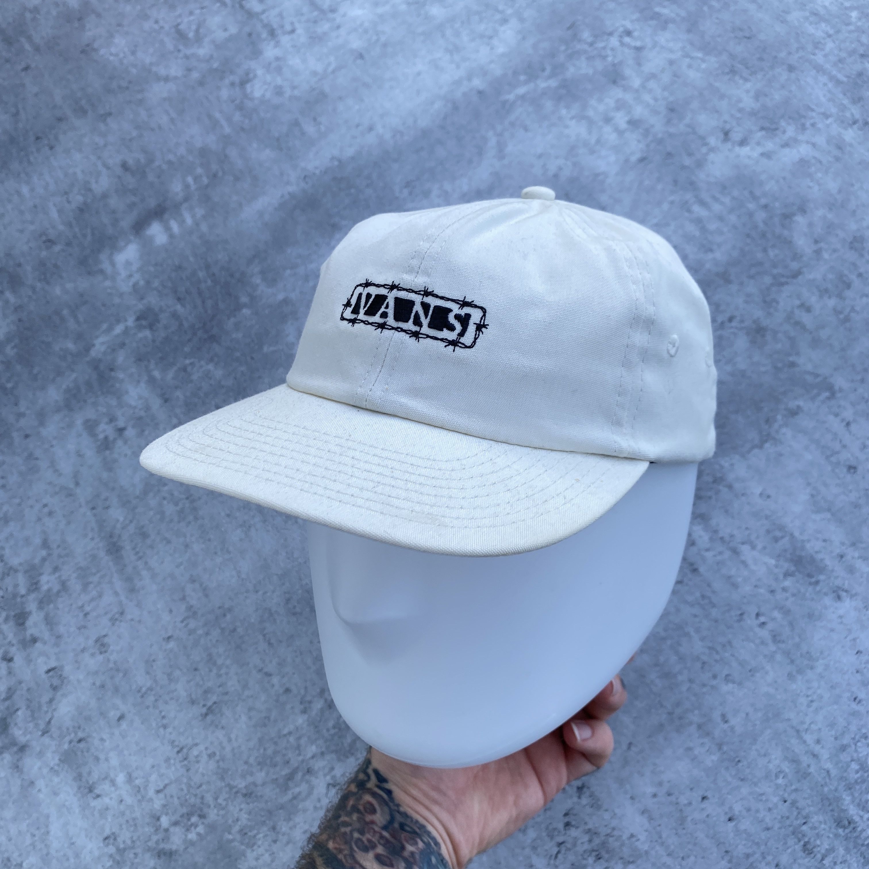 Vans Vans 5 panel cream cap | Grailed