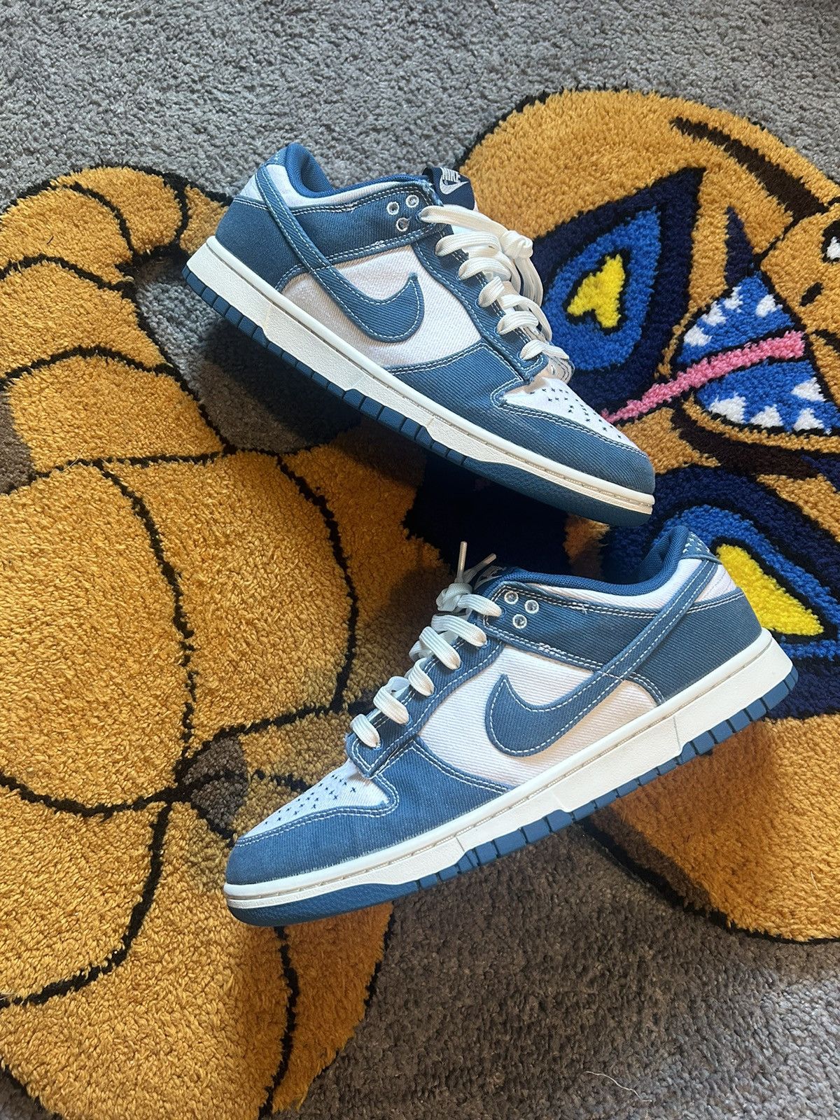Nike × Streetwear Nike Dunk Low Sashiko Industrial Blue Summit White ...