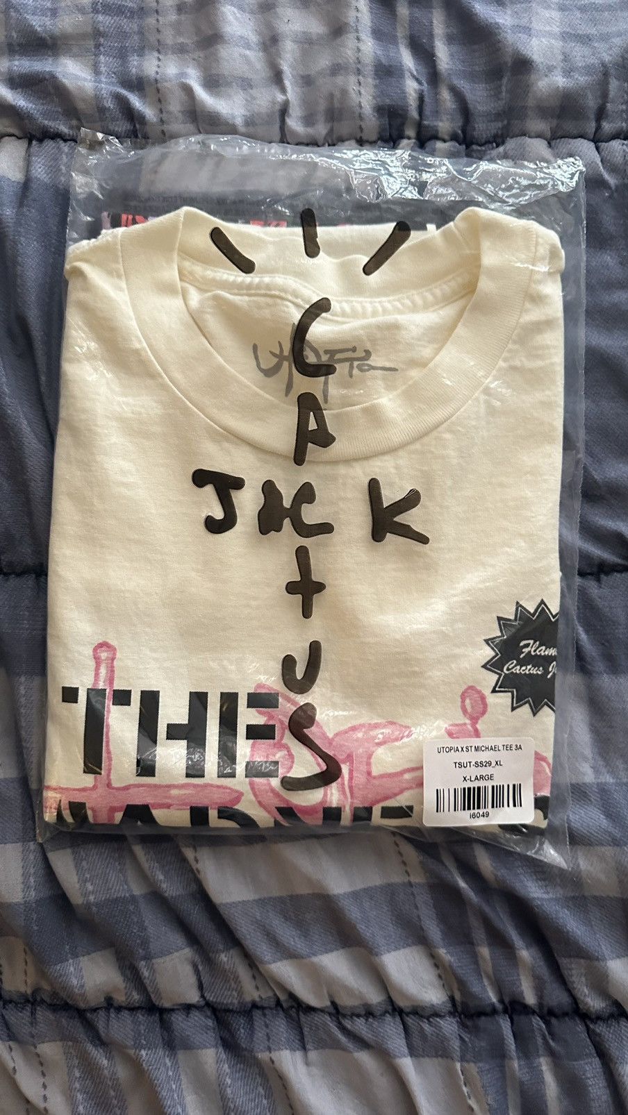 Saint Michael × Travis Scott Travis Scott Utopia x St Michael 3A Tee ...