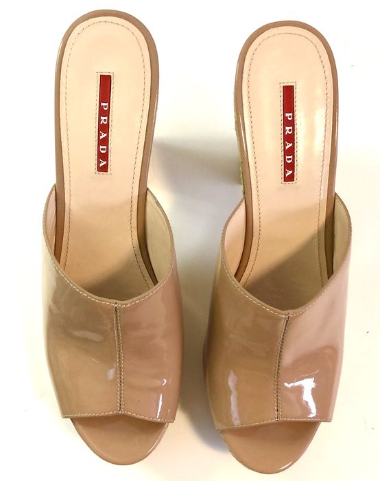 Prada Patent Leather Platform Heels | Grailed