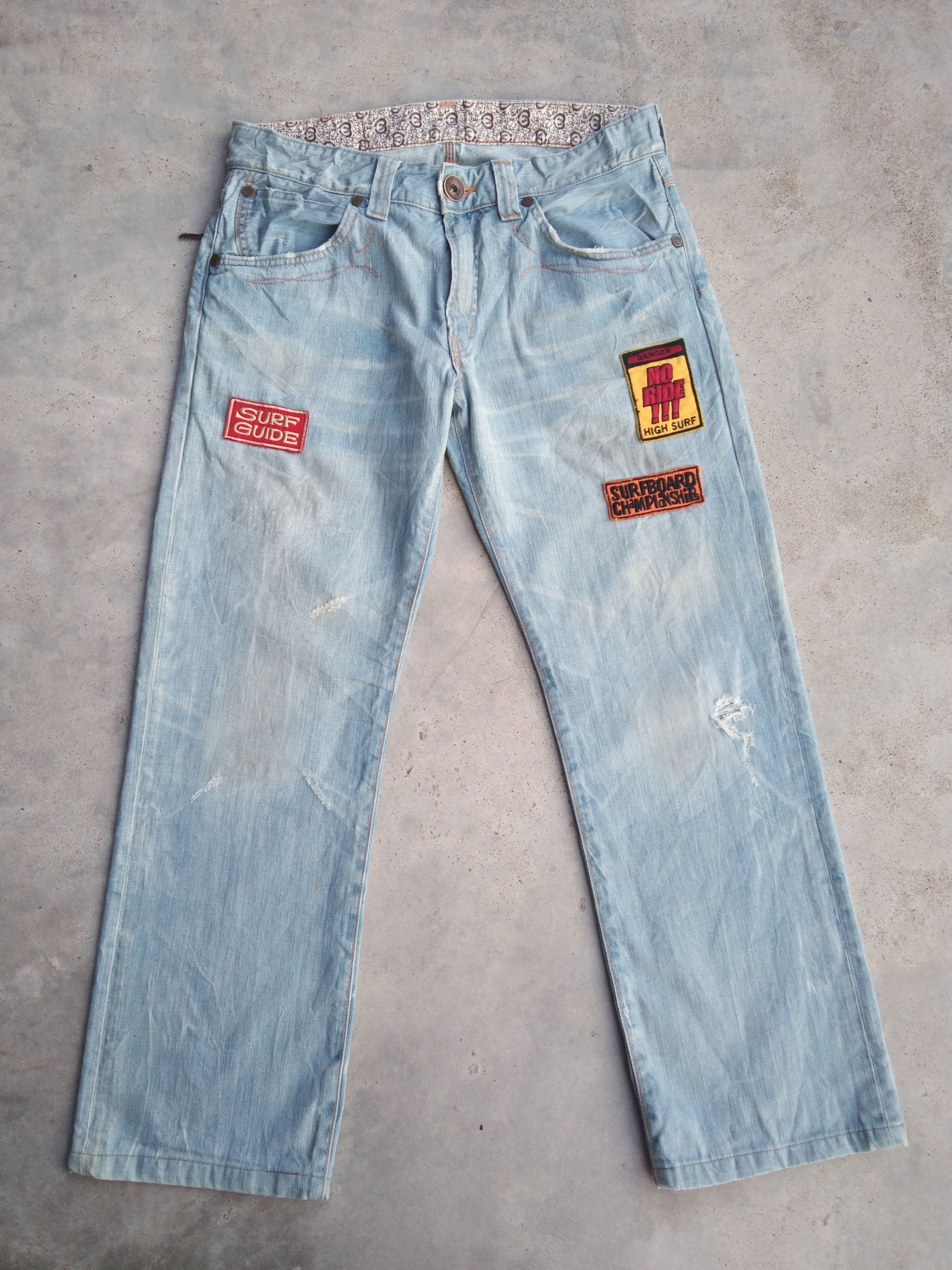 Japanese Brand Vintage Edwin Distressed Jeans 34x30 | Grailed