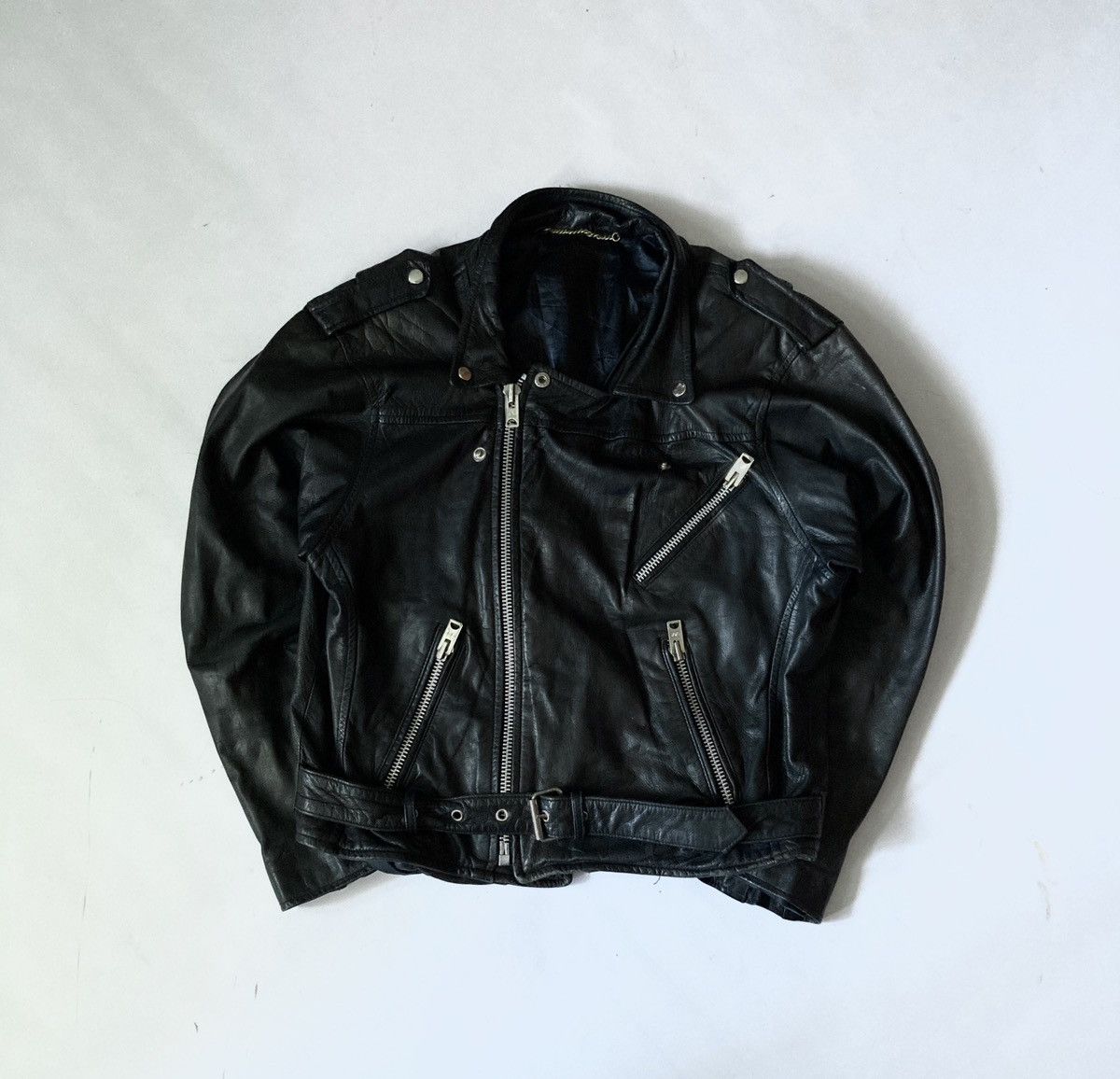 Avant Garde × Leather Jacket × Vintage Distressed Buggy Brand Leather ...