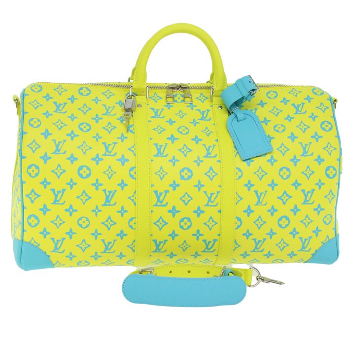 Louis Vuitton LOUIS VUITTON Monogram Neon Color Keepall Bandouliere 50 ...