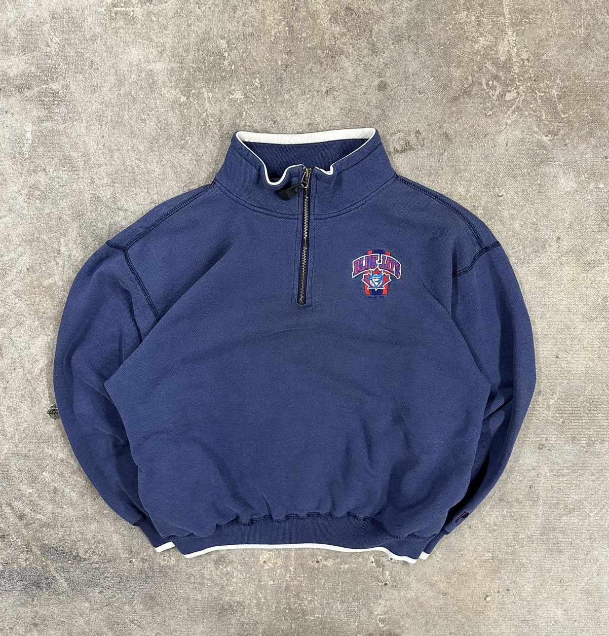 Pro Player Vintage 90s Pro Player Toronto Blue Jays MLB 1/4 Zip Sweater ...