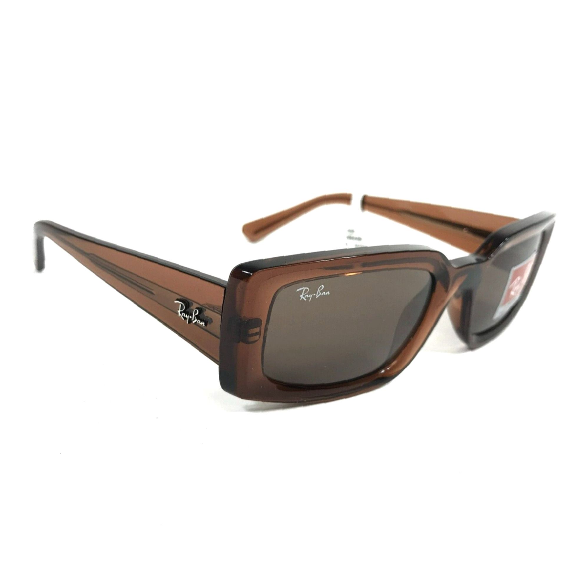 Vintage Brown Crystal Rectangle Shaped Frames with Brown Lenses Kiliane ...