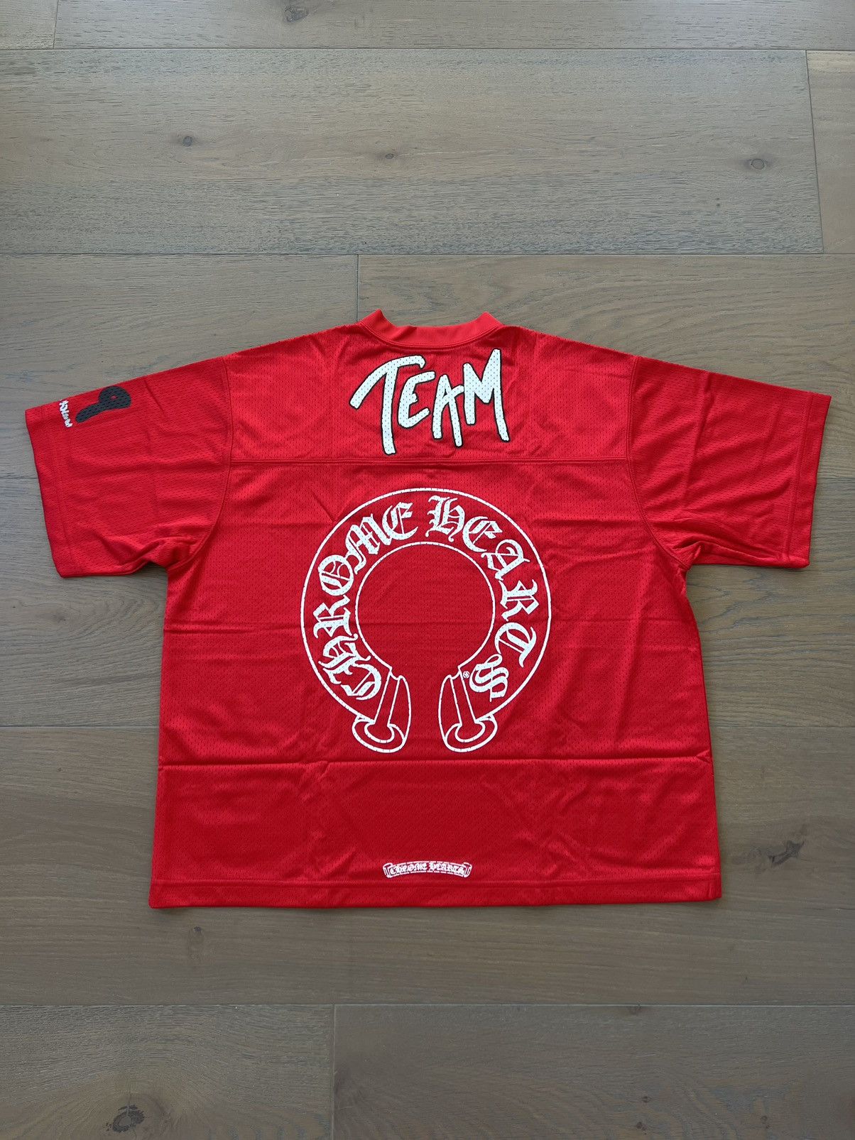Chrome Hearts Matty Boy Form Mesh Short Sleeve Jersey Red | Grailed