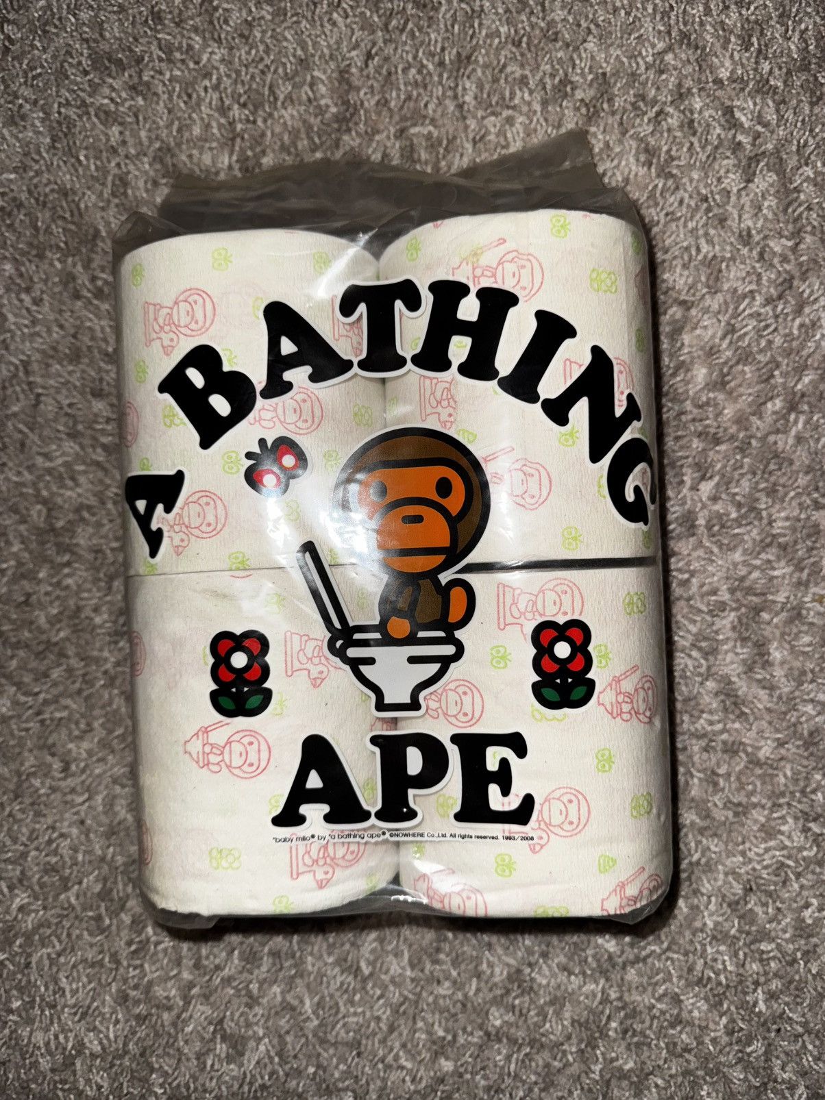 Bape A Bathing Ape Baby Milo Toilet Paper Rolls DS extremely rare | Grailed