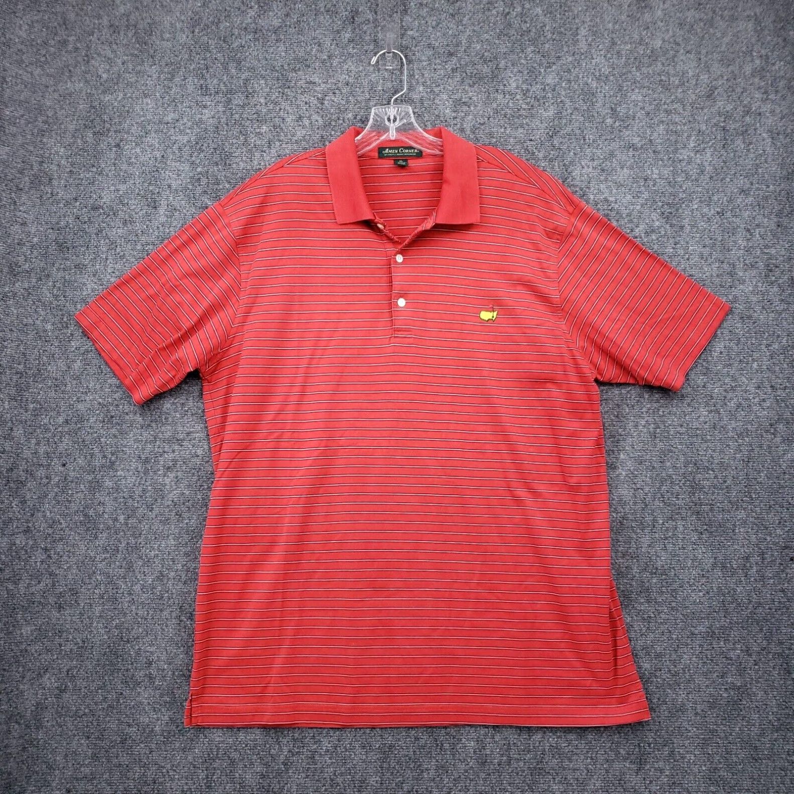 AMEN Amen Corner Mens XL Extra Large Polo Shirt Red | Grailed