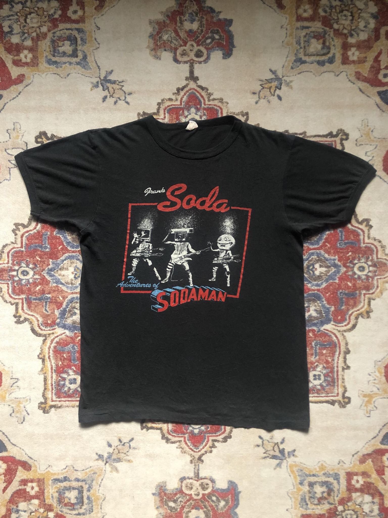 Vintage Vintage 80s Frank Soda Band Art Shirt | Grailed