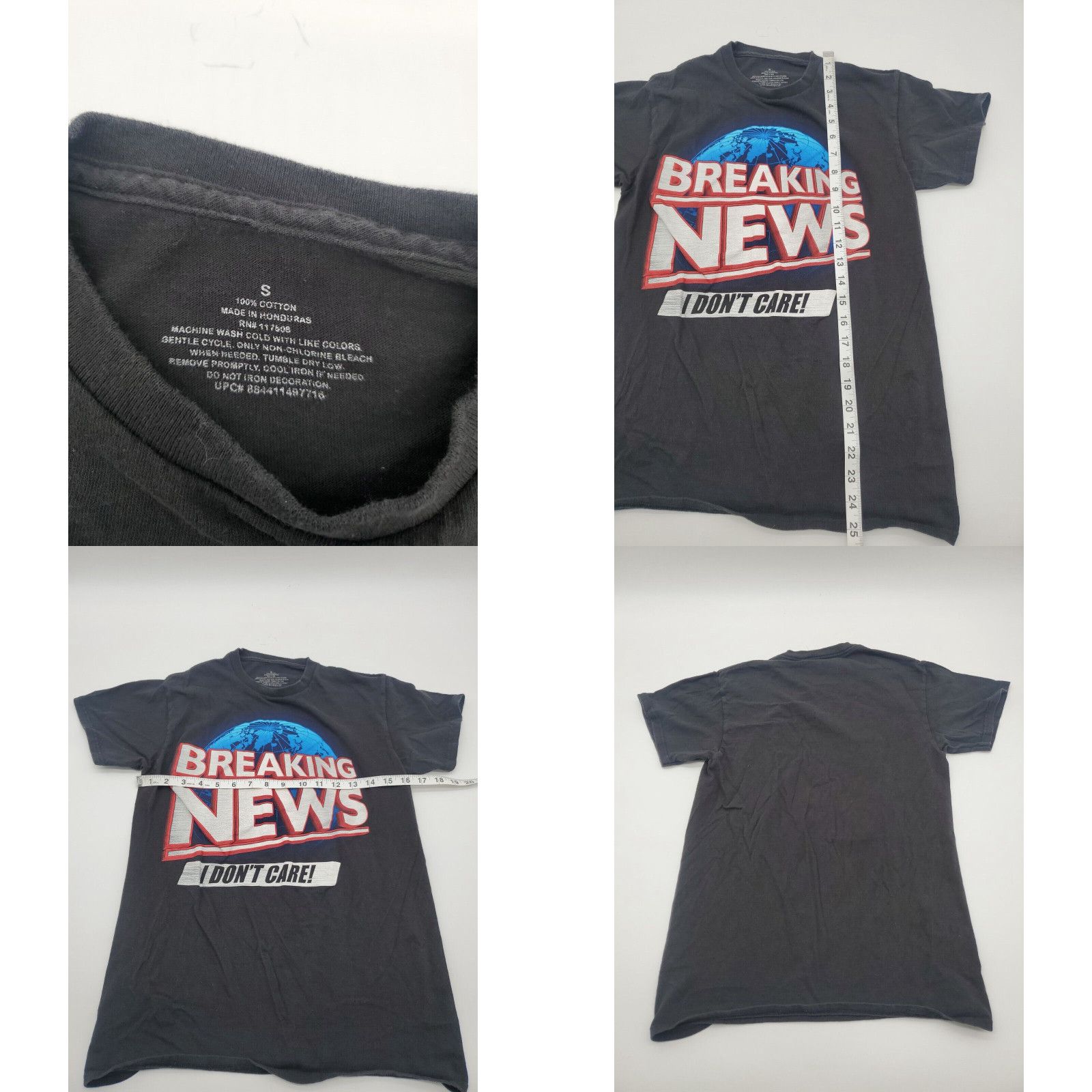 Vintage Breaking News Funny Small Black Men Shirt..T158 | Grailed
