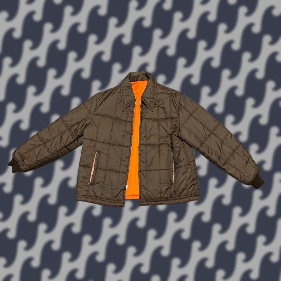 Sears VINTAGE Sears Reversible Nylon Hunting Jacket Quilted Poly Filled ...