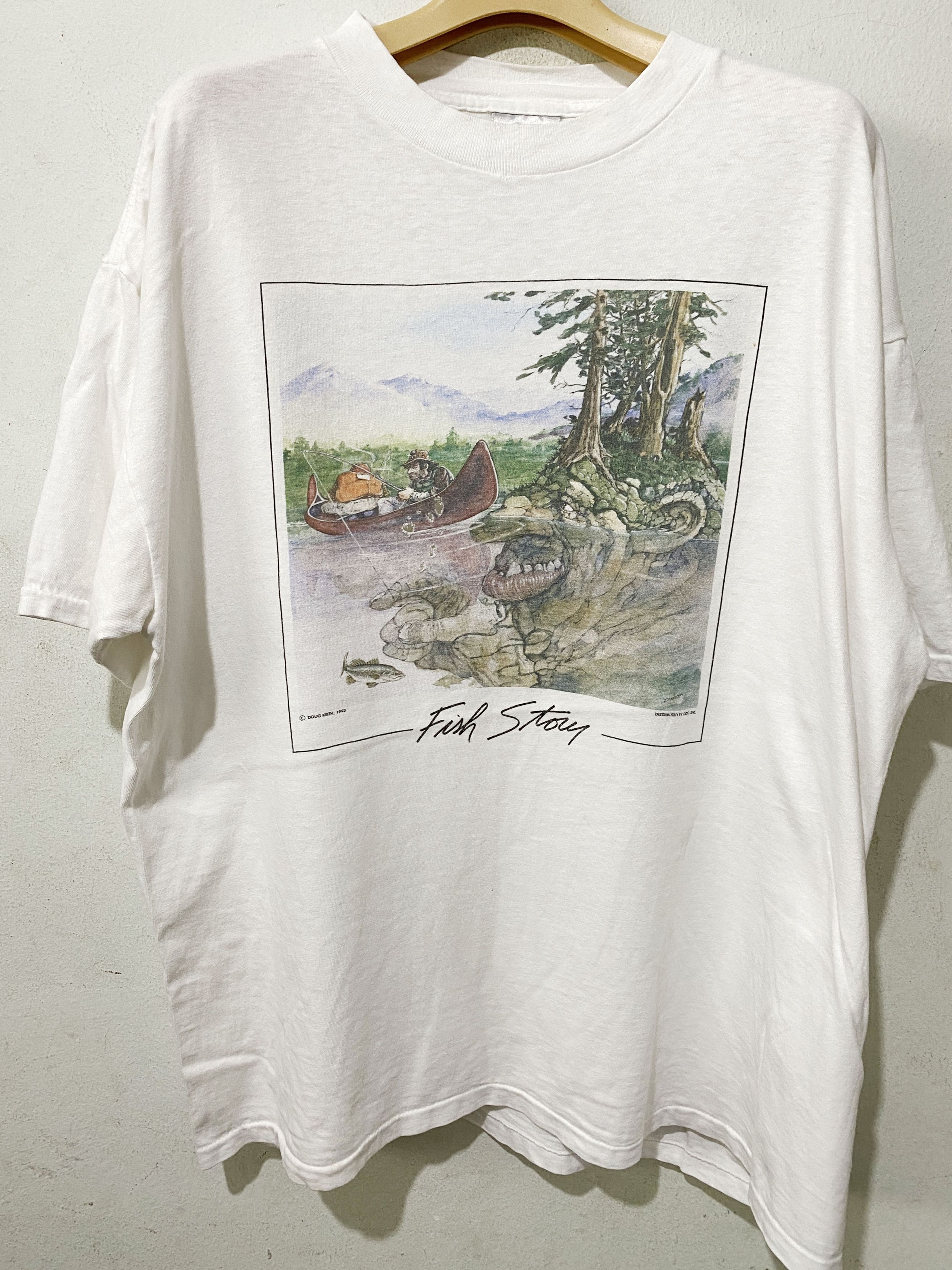 Art × Streetwear × Vintage Vintage 1993 Fish Story Doug Keith Shirt ...