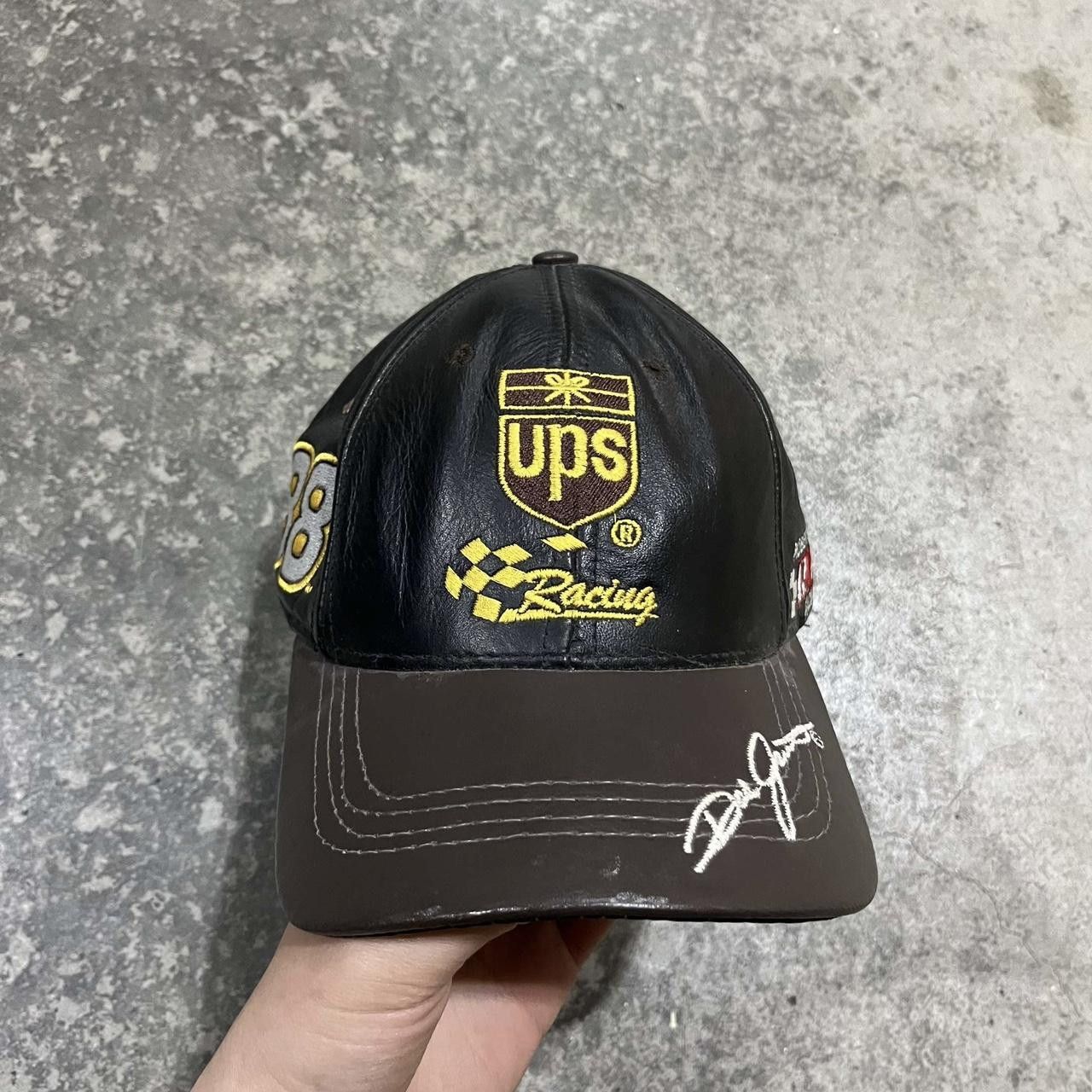 Vintage Vintage UPS Racing Dale Earnhardt Leather Hat | Grailed