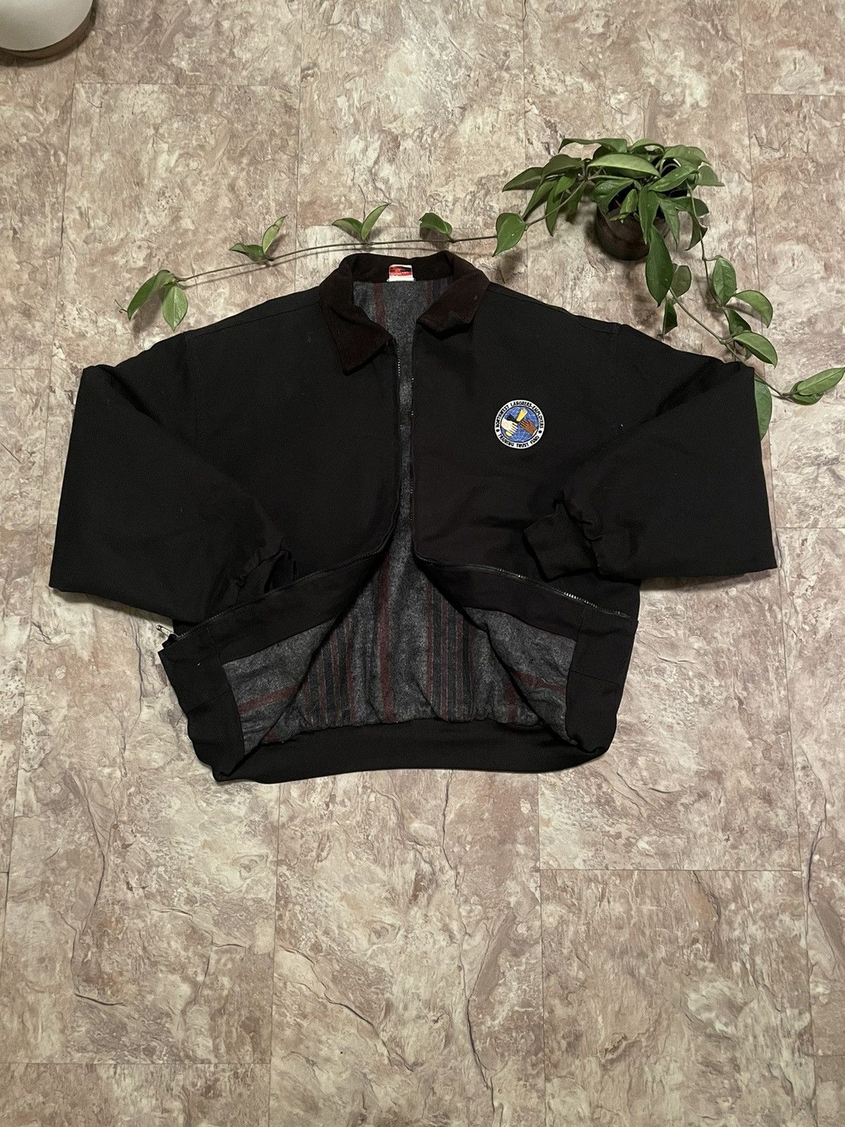 Made In Usa × Vintage Vintage Union Line blanket lined Work Jacket ...