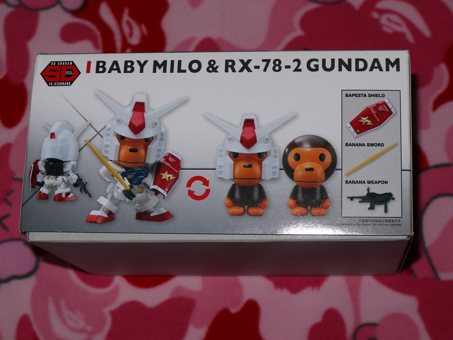Bape Bandai Baby Milo & RX-78-2 Gundam 2018 | Grailed