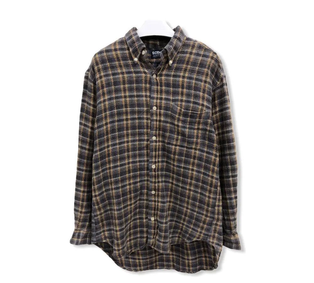 Flannel × Streetwear × Vintage Vintage Scene Plaid Tartan Flannel shirt ...
