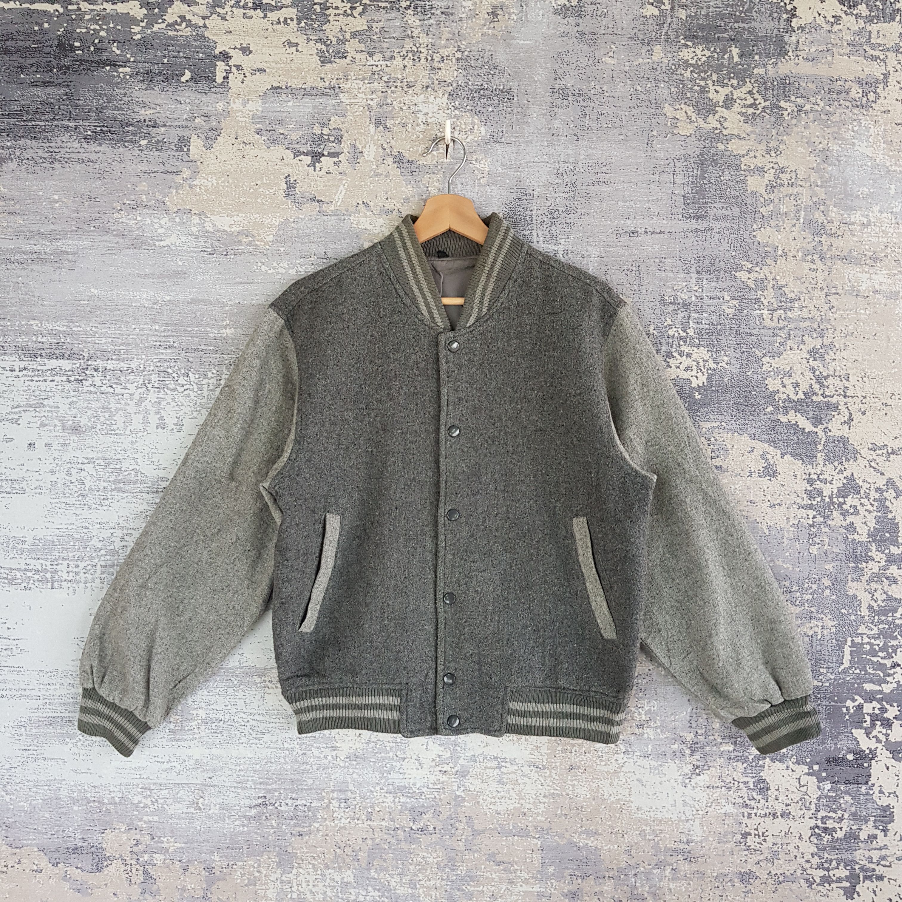 Vintage Vintage Japanese Varsity Wool Jacket Stadium Collegue Jacket ...