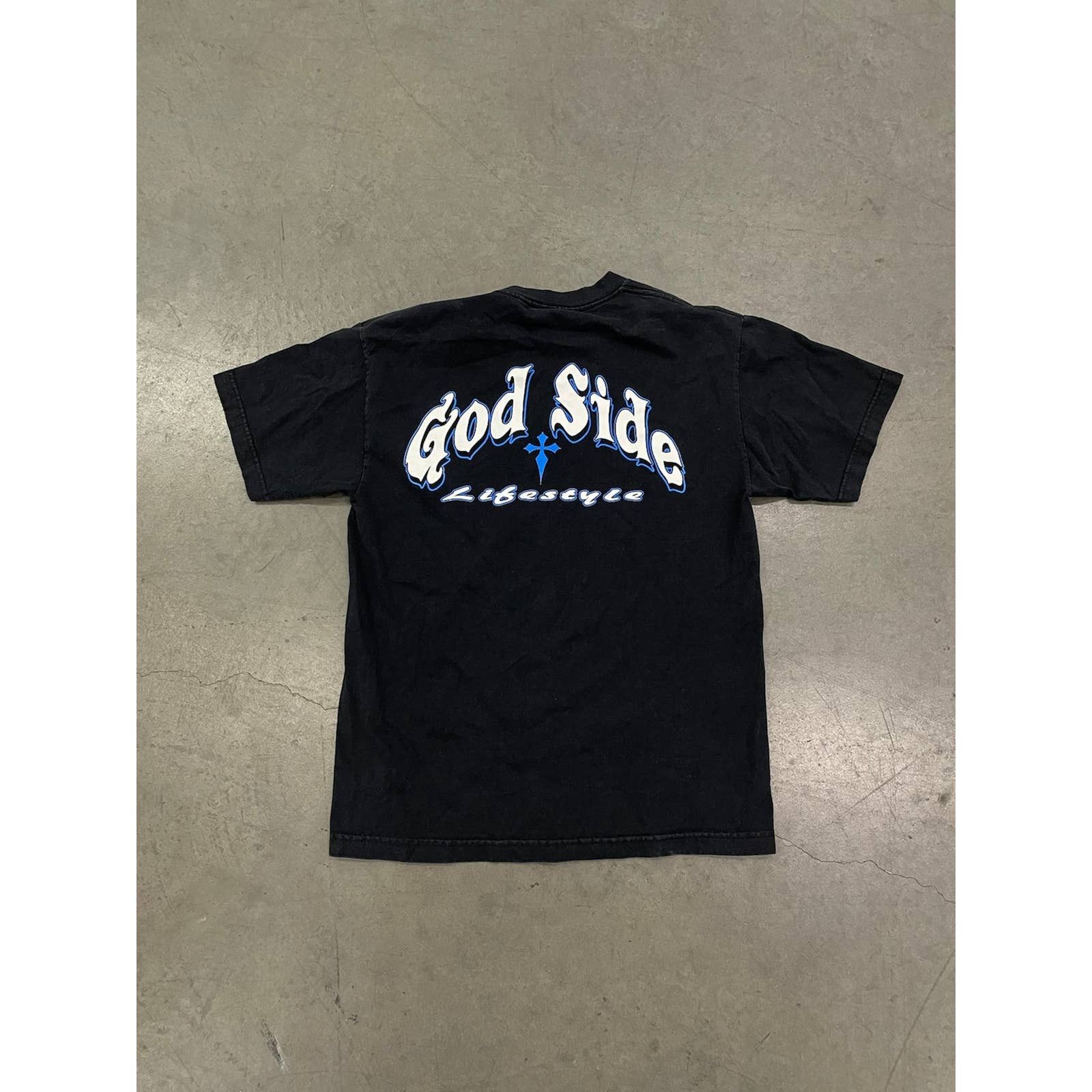 Alstyle God Side Jesus cross cyber grunge goth shirt | Grailed