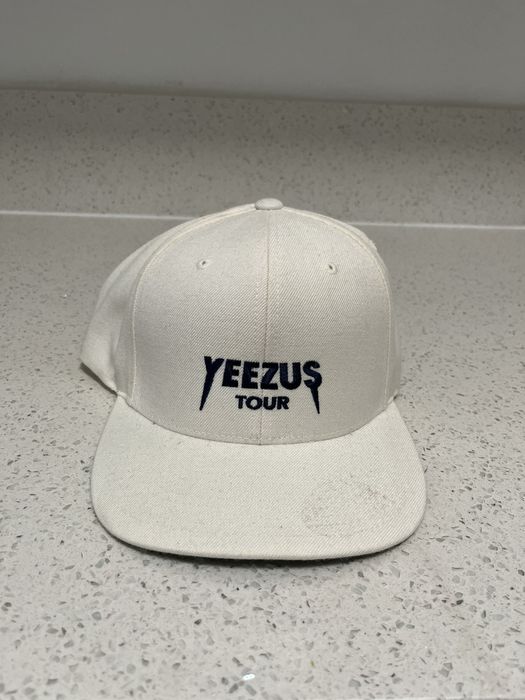 Kanye West Kanye West Yeezus Tour White Snapback Hat | Grailed