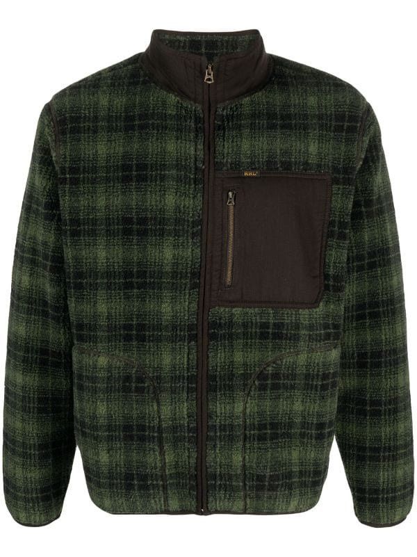 RRL Ralph Lauren RRL Green Check Jacket Walter plaid check-pattern ...