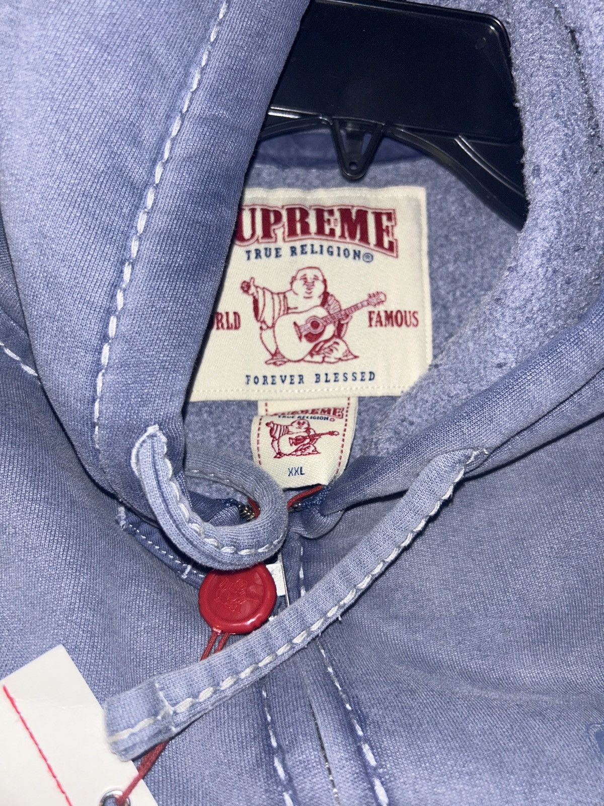 Supreme Supreme True Religion zip up hooded sweatshirt (FW22) | Grailed