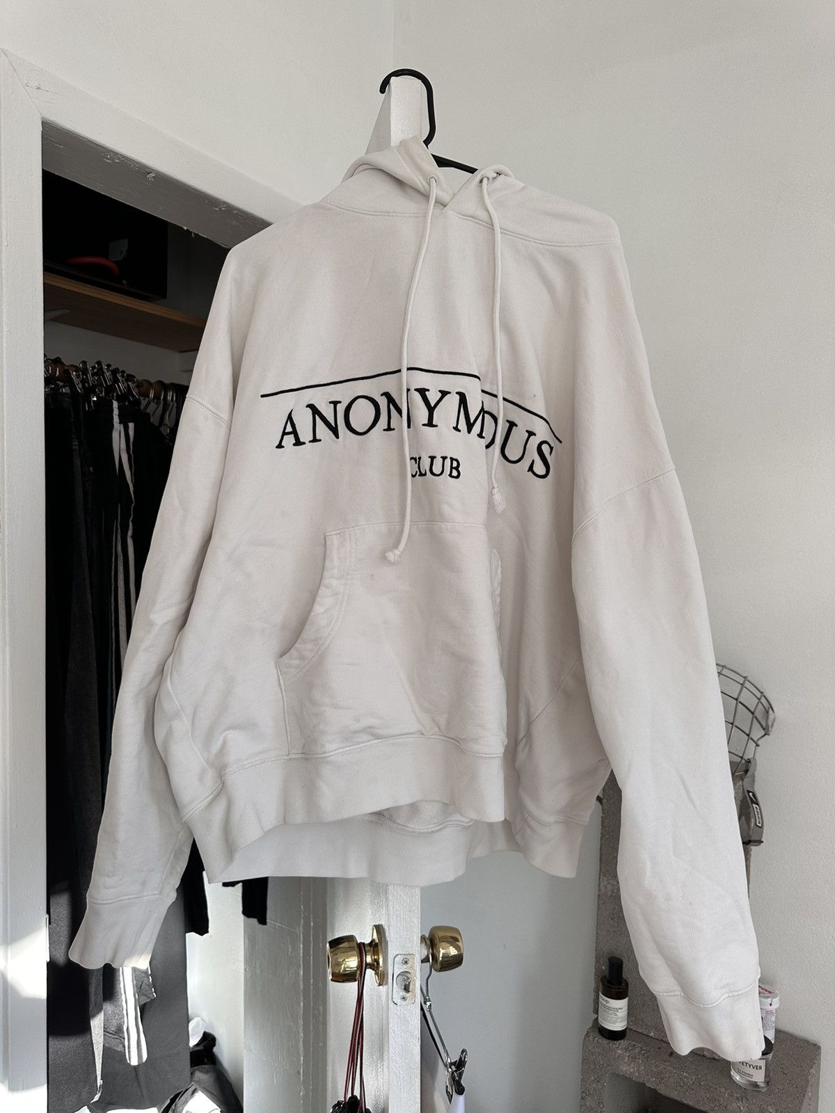 Hood By Air Anonymous Club F&F Exclusive White Hoodie | Grailed