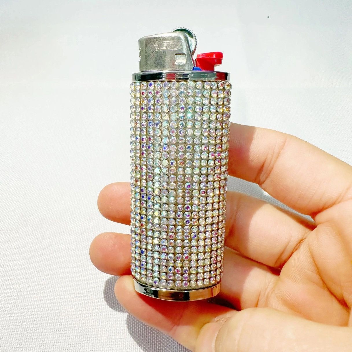Smokers Club × Streetwear Shiny Diamond Metal Lighter Case Holder | Grailed