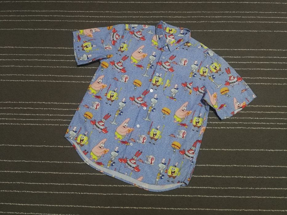 Cartoon Network SpongeBob X granips button up S | Grailed