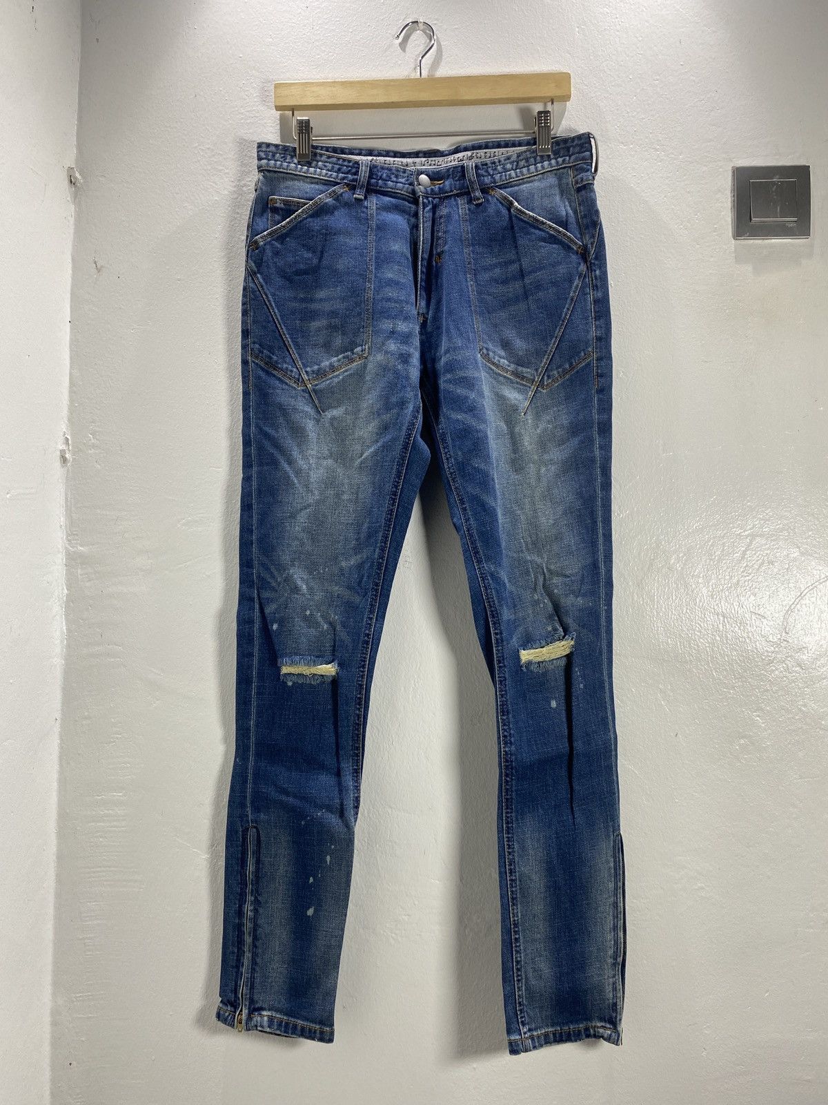 Number (N)ine Number Nine Skinny Zipper Jeans | Grailed