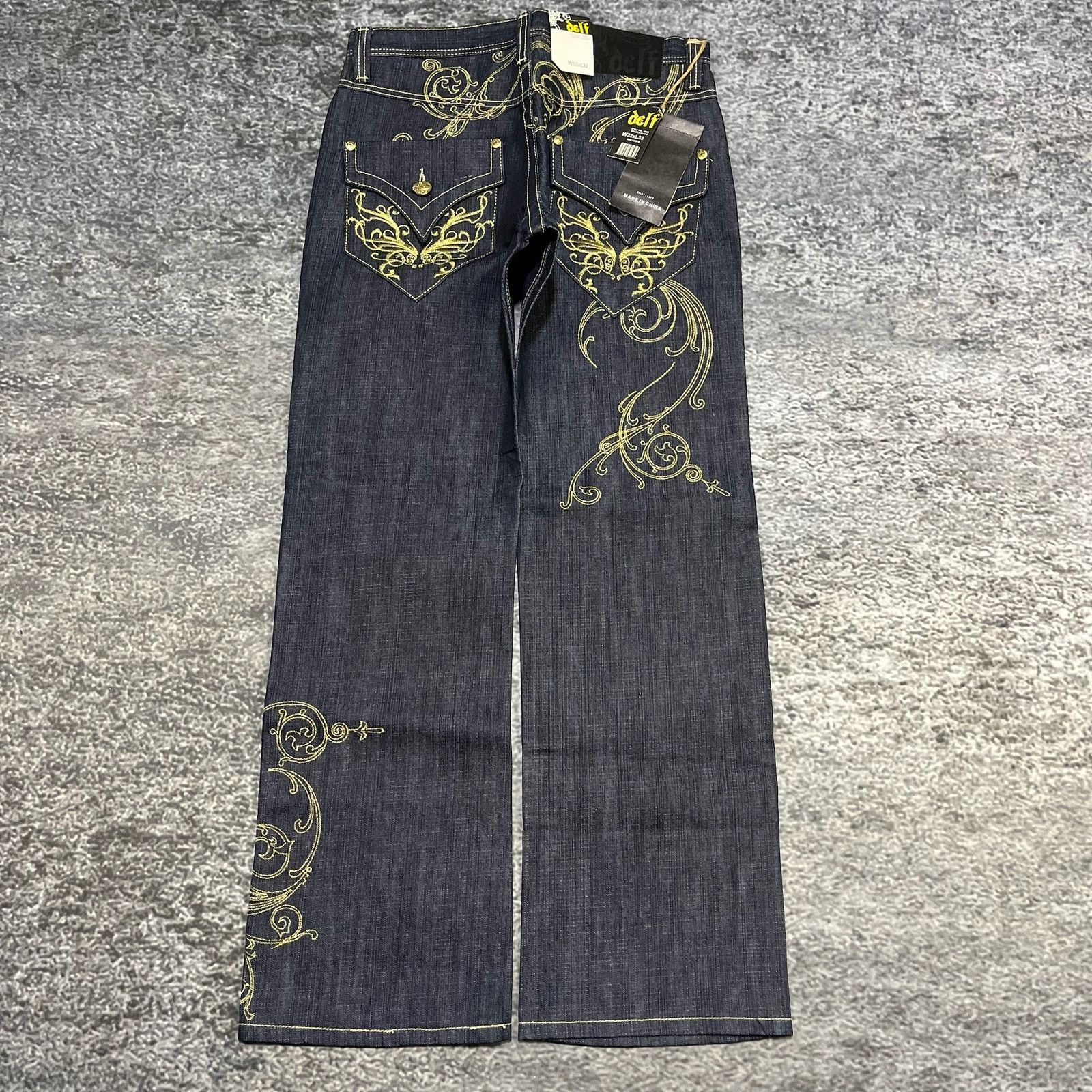Jnco × Southpole × Vintage Crazy Vintage Y2K Delt Embroidered Jeans ...