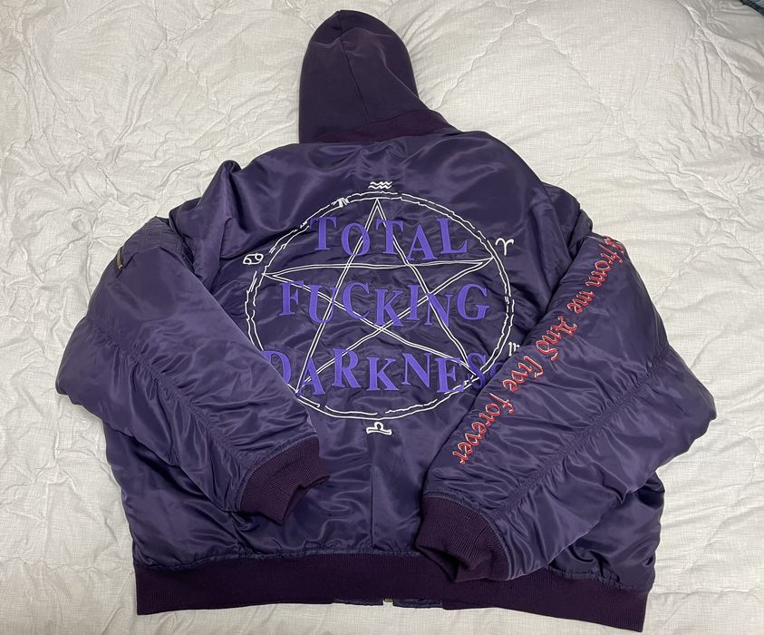 Vetements Vetements total fucking darkness bomber homme ver oversized ...