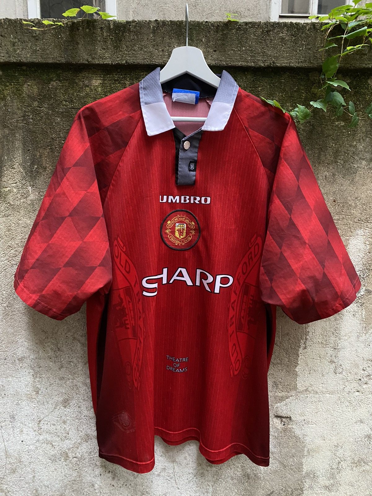 Vintage Vintage 90s Manchester United Sharp Jersey XXL | Grailed