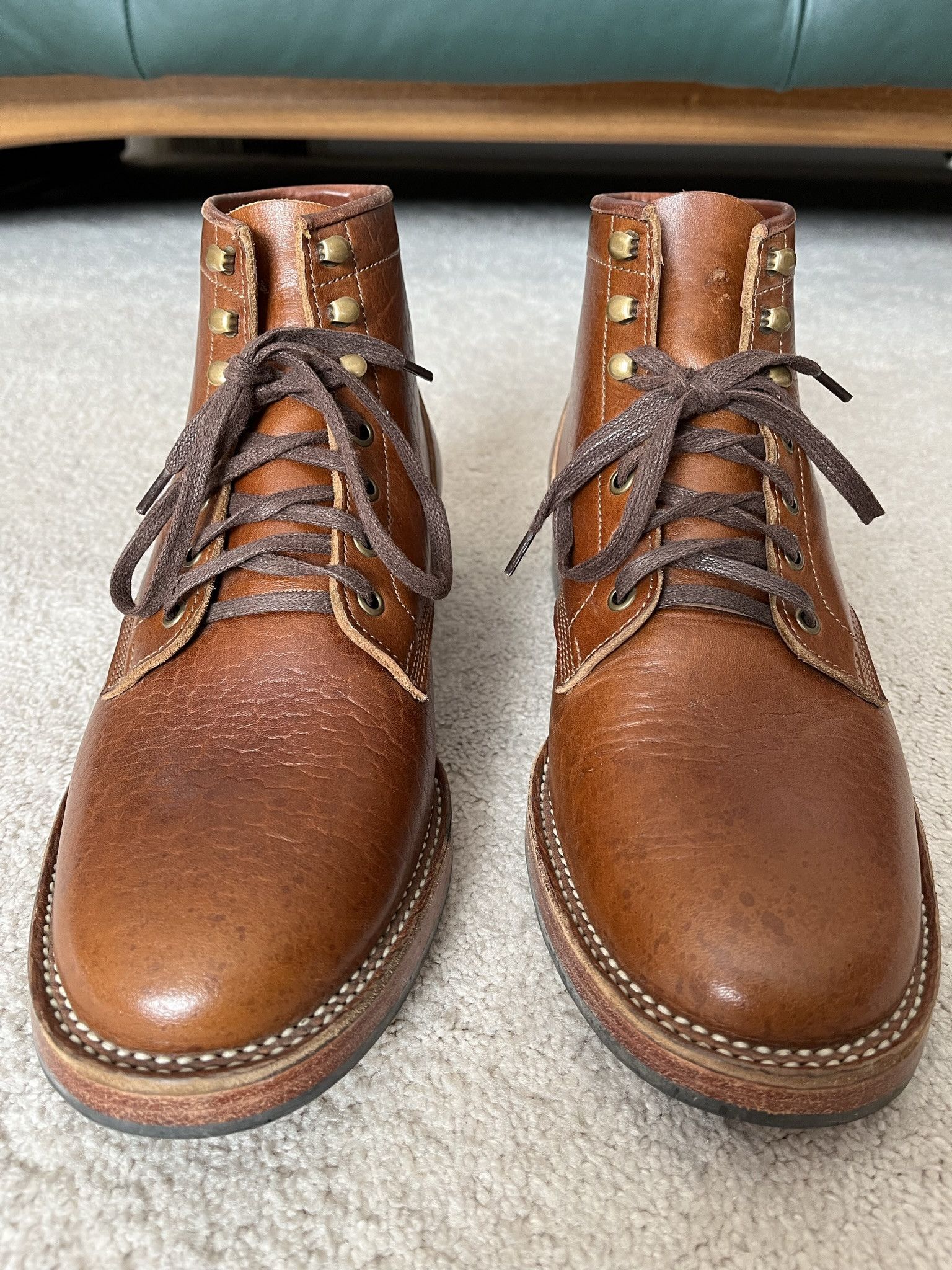 Handmade Midas Bootmaker Shinki horsebutt plain toe service boot | Grailed