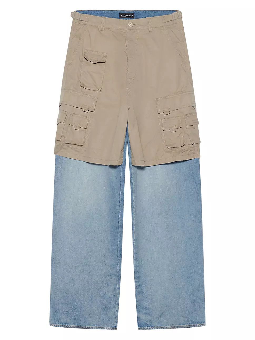 Balenciaga Balenciaga AW21 Afterworld Rare Hybrid Cargo Denim Pants ...