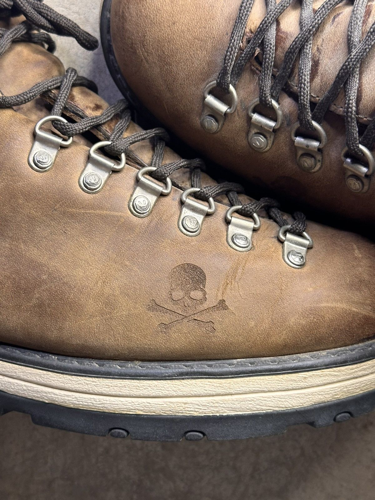 Visvim 2004 Visvim X Mastermind Embossed Serra Leather Boot | Grailed