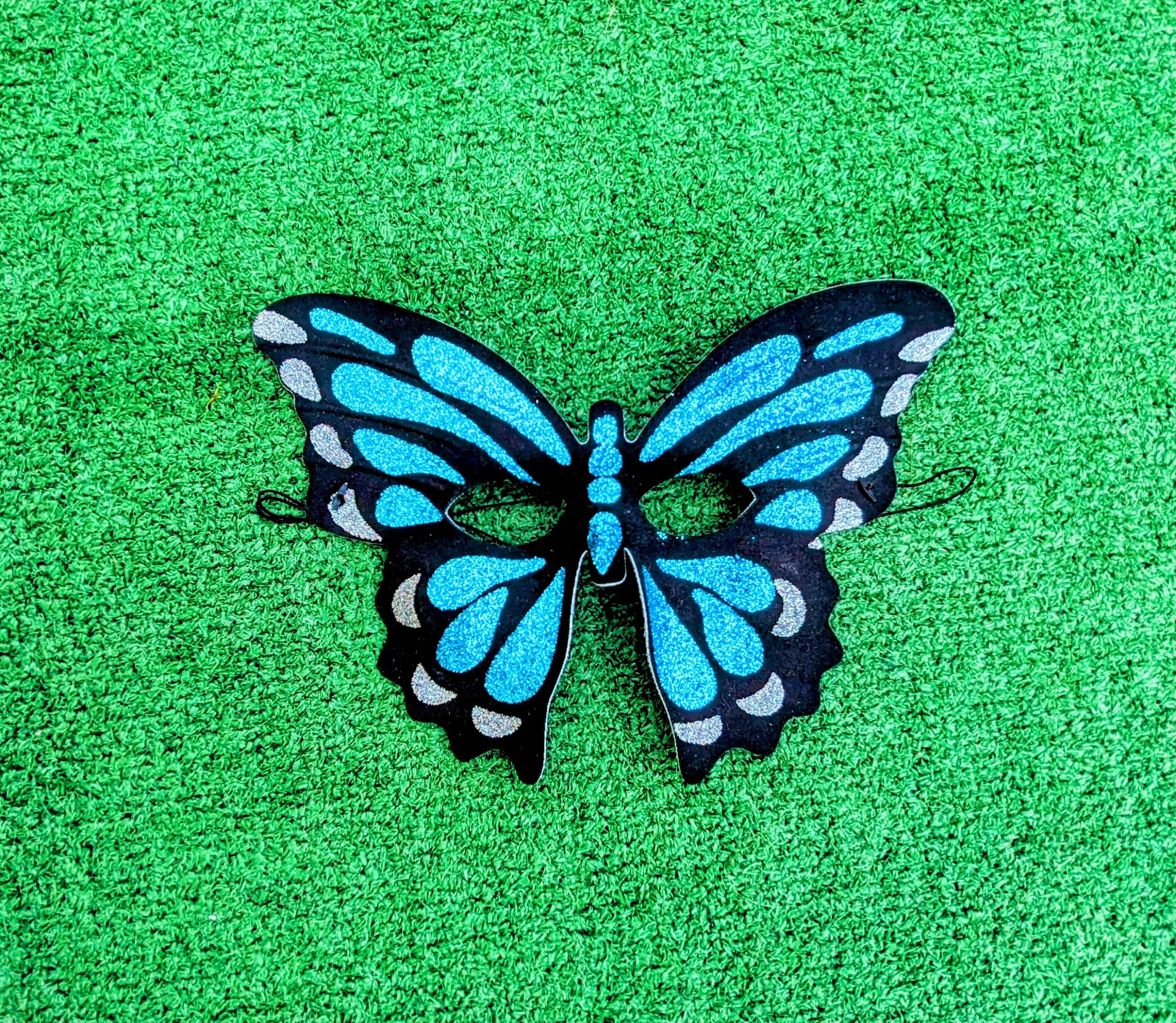 Custom Glitter Monarch Butterfly Mask Mardi Gras Costume Masquerade ...