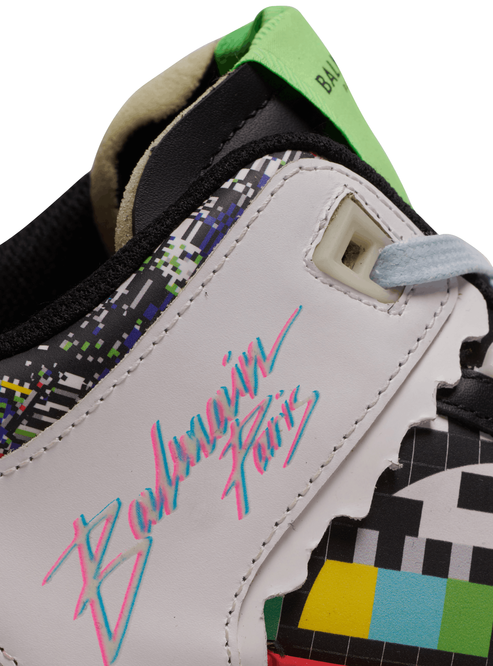 Balmain o1srvl11e0524 Basket B Leather Sneakers in Multicolor | Grailed