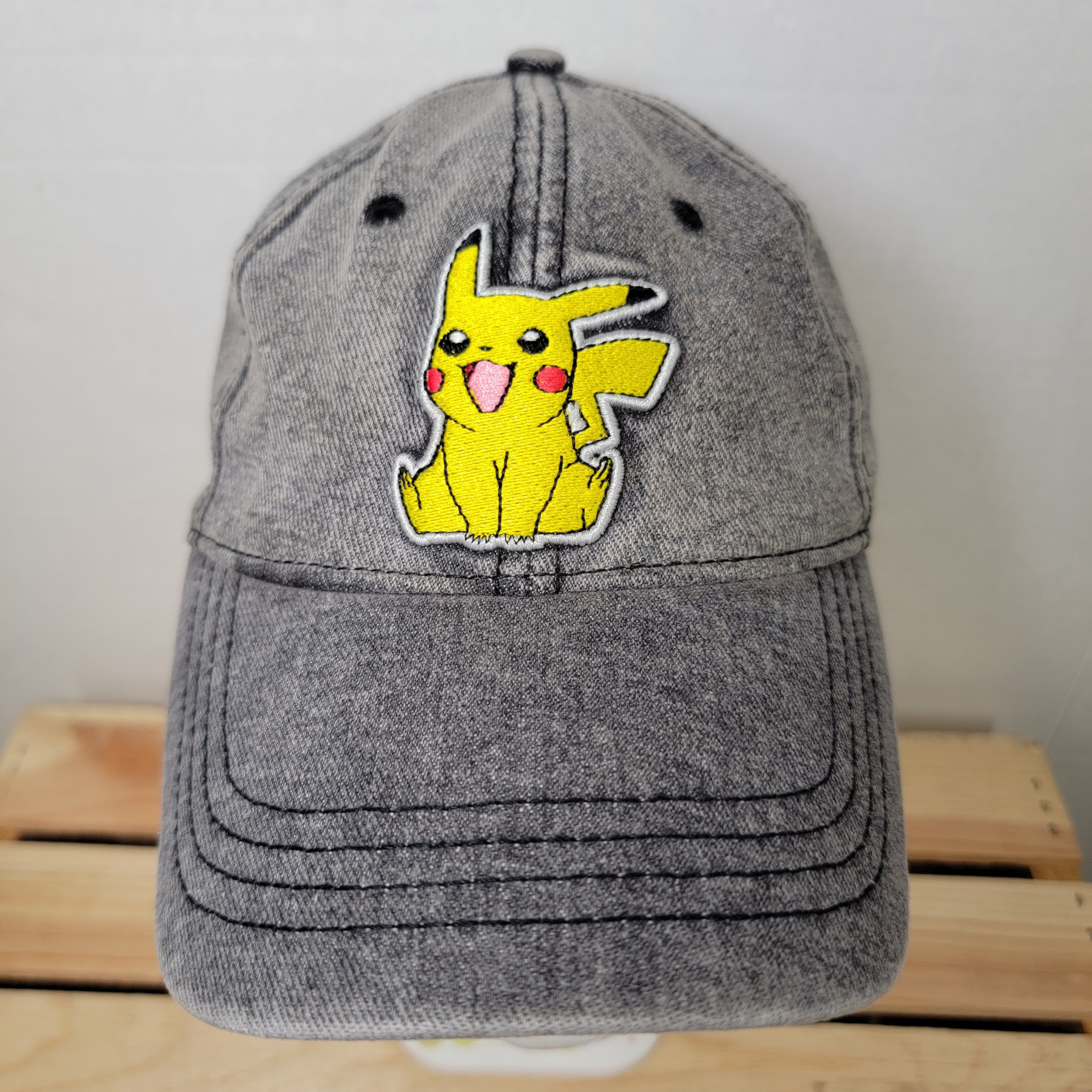 Pokemon Pokemon Grey Demin Adjustable Pikachu Ball Cap - OSFM | Grailed