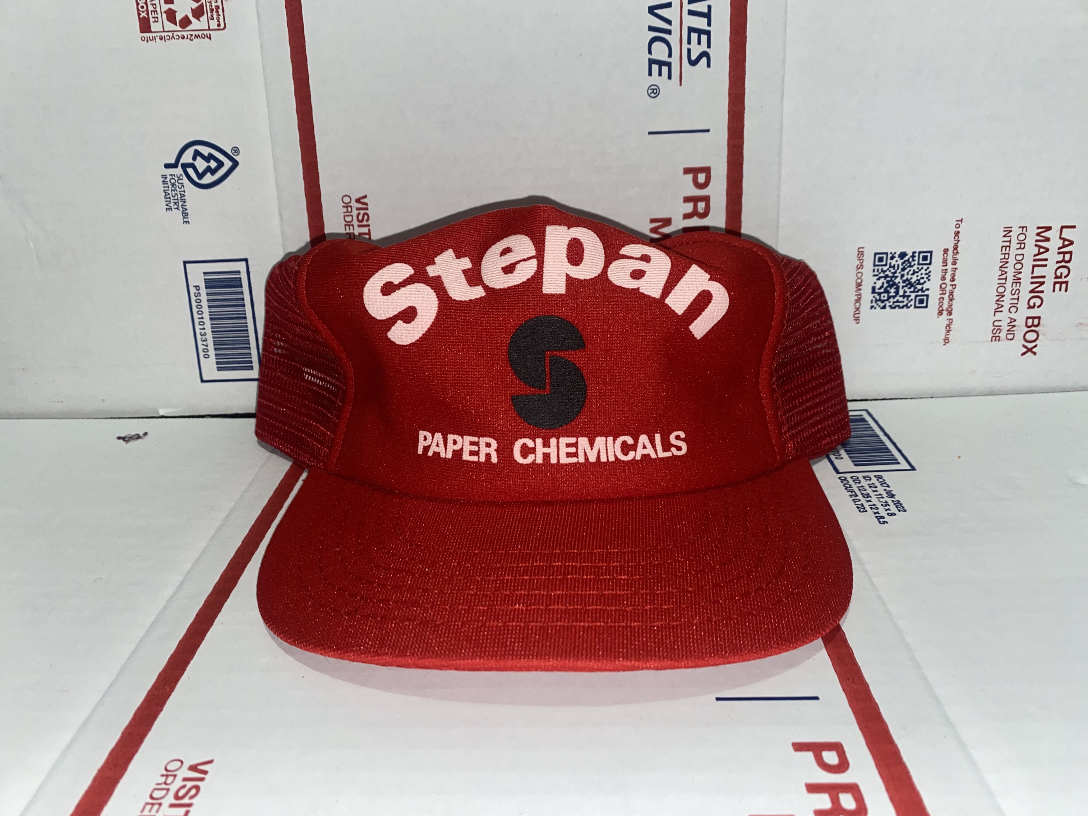 Vintage Stepan CHEMICAL Paper Company Brand vintage Trucker Hat Cap ...