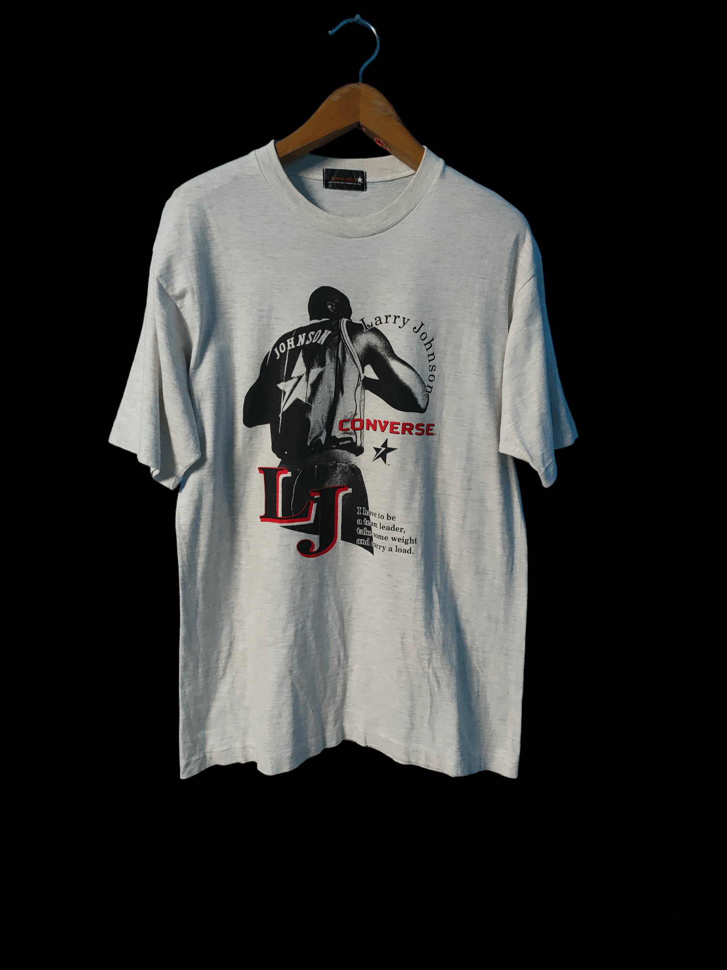 Converse × NBA × Vintage vintage converse x larry johnson nba tshirt ...
