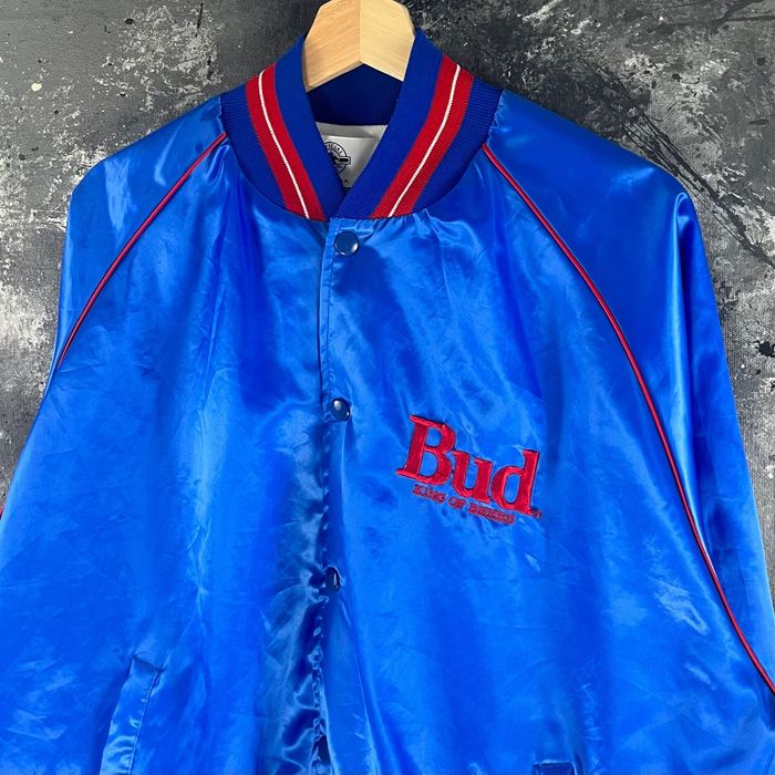 Vintage Vintage 80’s Budweiser satin jacket | Grailed