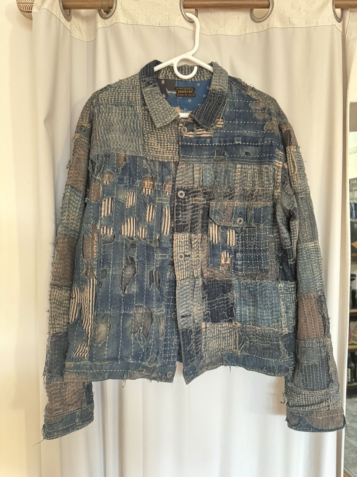 Pre-owned Kapital X Kapital Kountry Kapital Boro Denim Jacket F/w 2020 | ModeSens