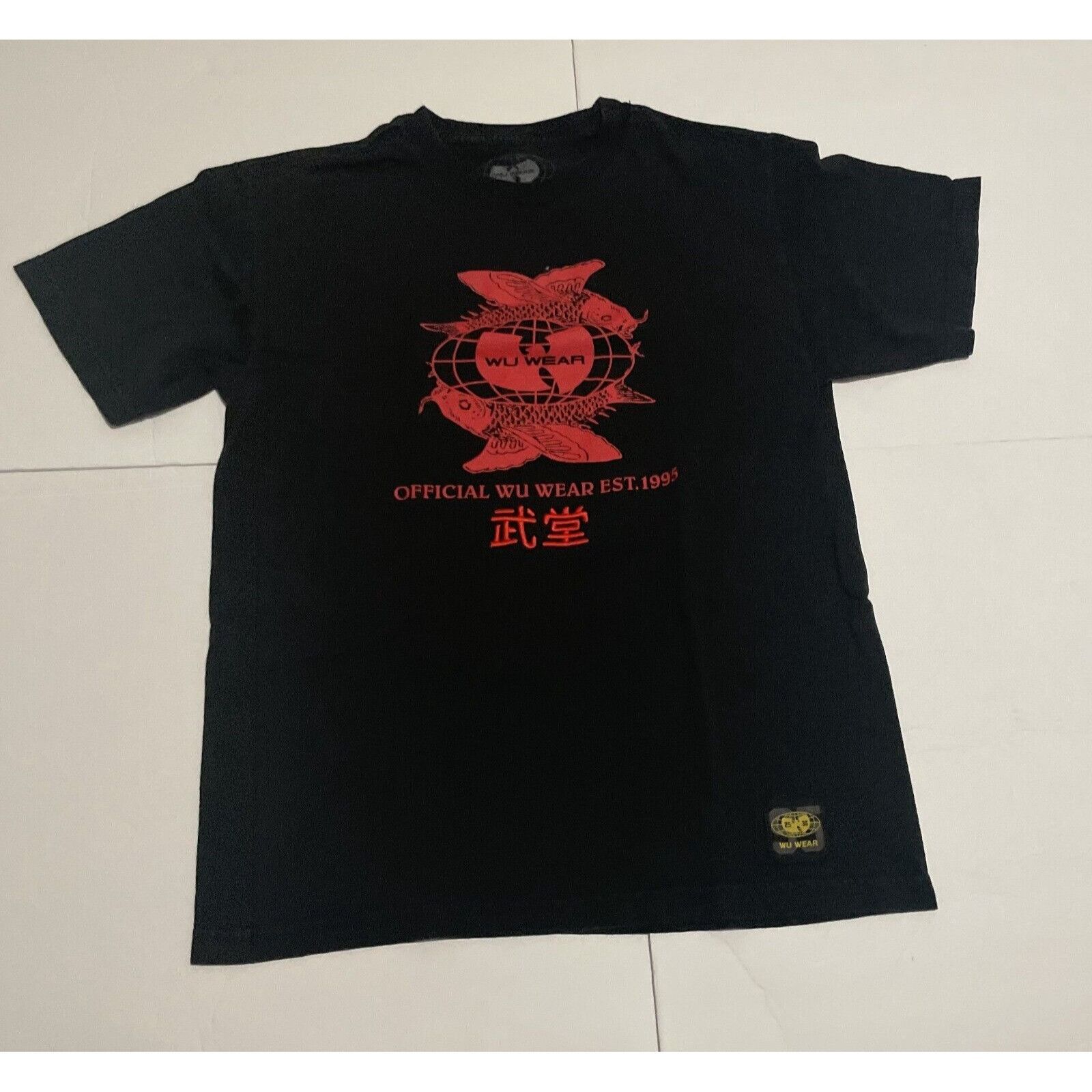 Wu Wear Wu Wear Official tshirt embroidered Wu Tan flying fish Color ...