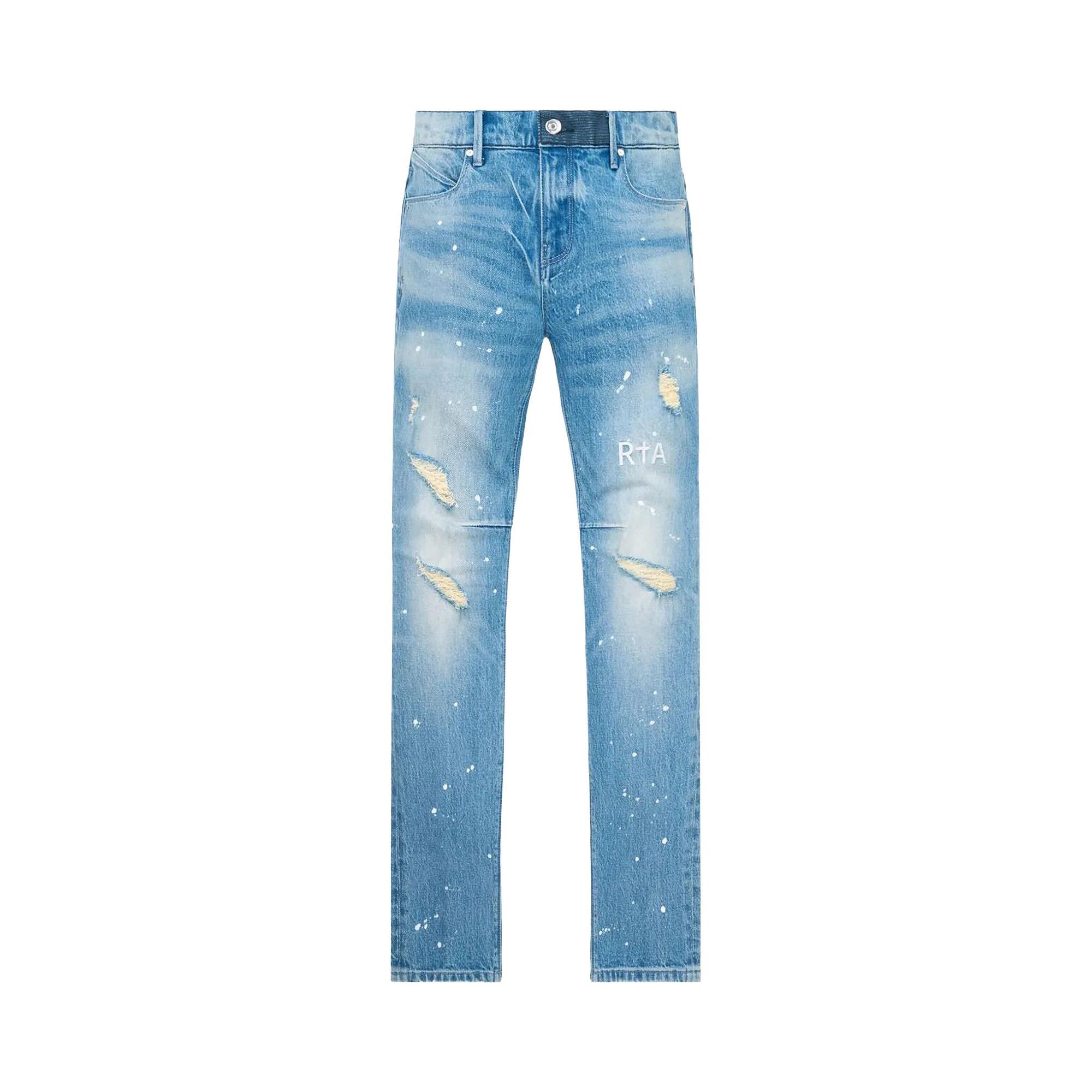 Rta RtA Clayton Skinny Jean 'Medium Blue Painted' | Grailed
