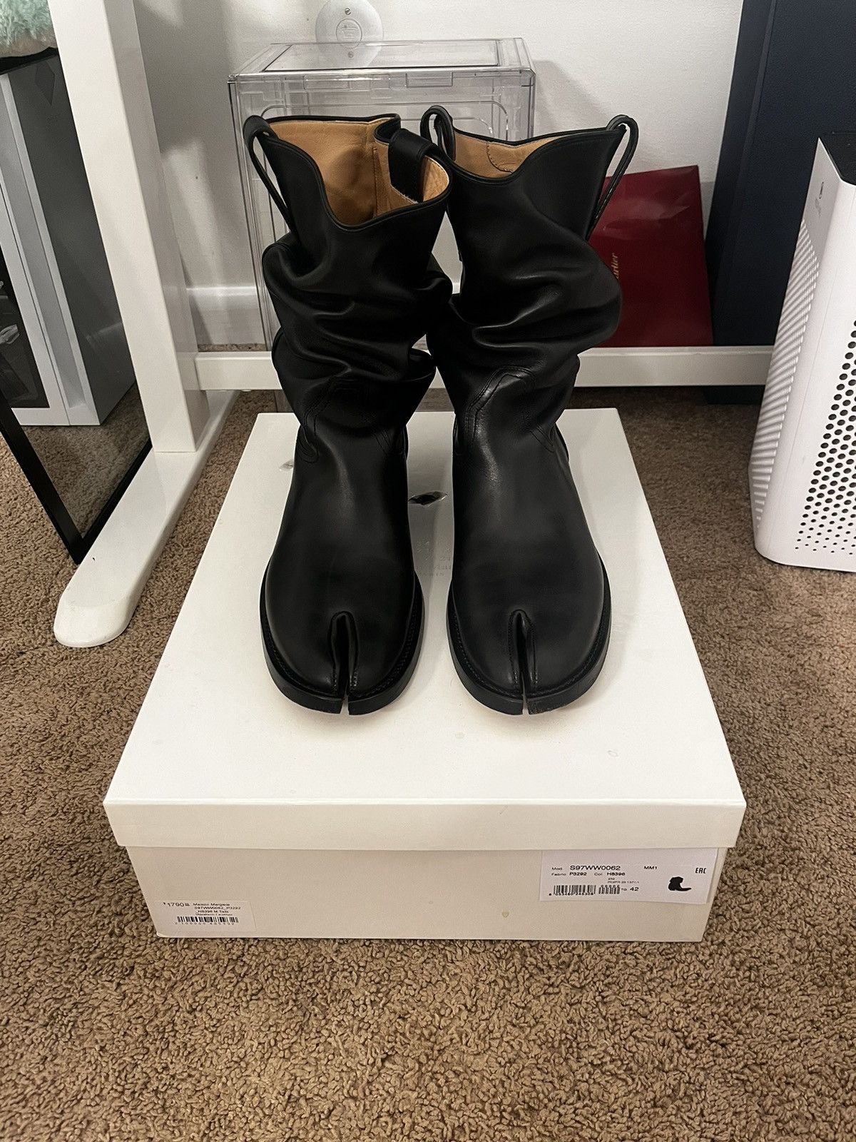 Maison Margiela Maison Margiela Tabi Western Leather Boot | Grailed