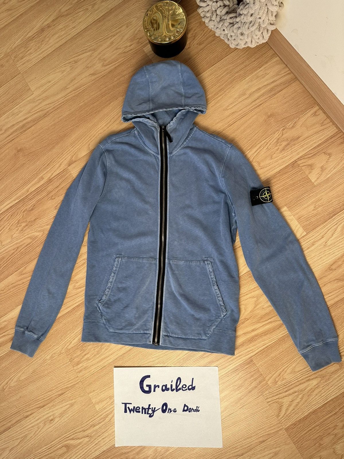 Massimo Osti × Stone Island × Streetwear Stone Island Zip Hoodie | Grailed