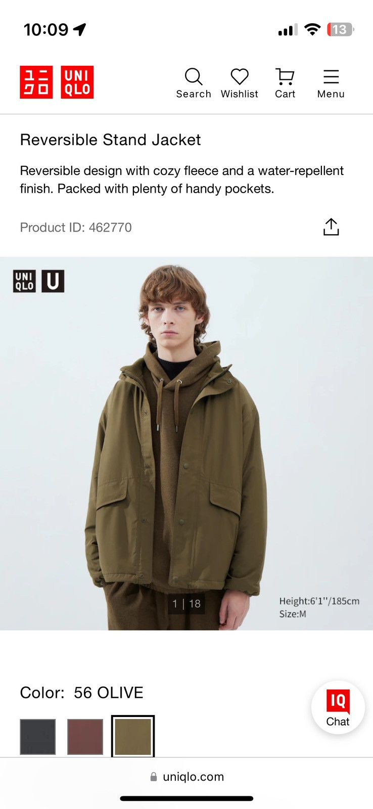 Lemaire × Uniqlo Uniqlo U Reversible Stand Jacket | Grailed