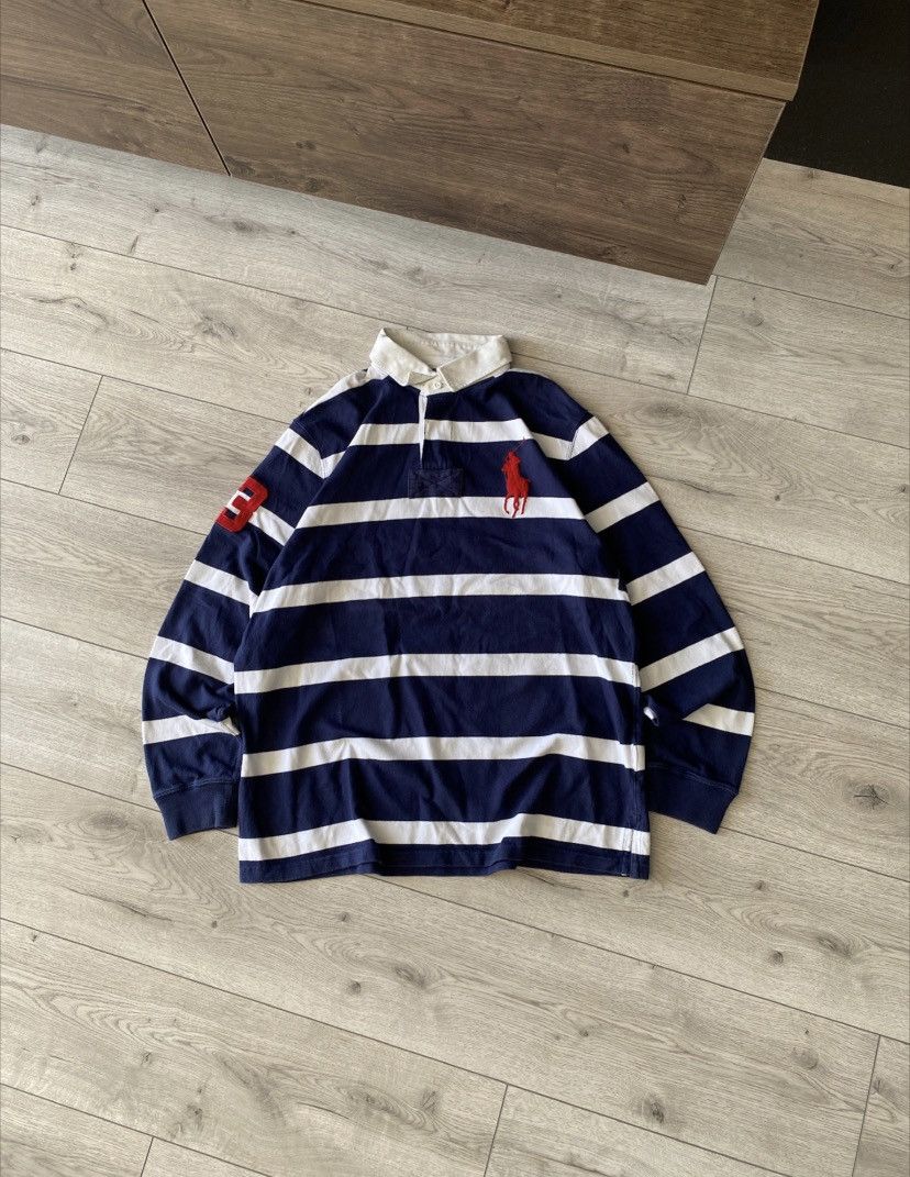 Polo Ralph Lauren × Streetwear × Vintage Vintage 90's Polo Ralph Lauren Rugby Longleeve Shirt ...