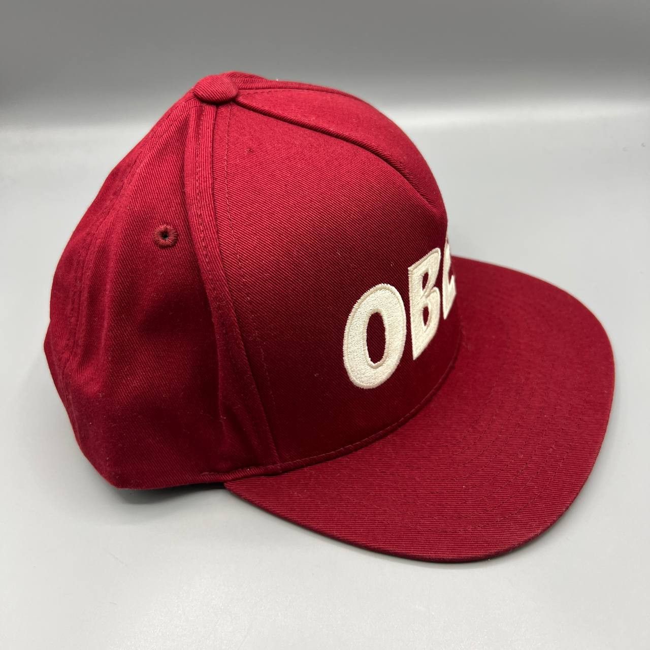 Obey Obey Hat Men Red Embroidered Snap Back Cap Cotton | Grailed